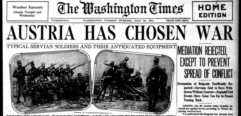 ΣΑΝ ΣΗΜΕΡΑ - 28 Ιουλίου 1914: Η στιγμή που ξεκίνησε ο Πρώτος Παγκόσμιος ...