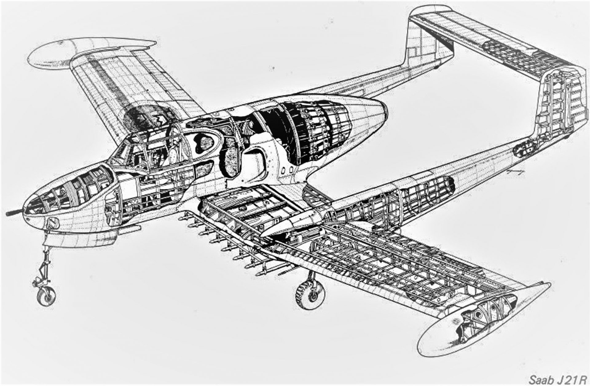 Saab 21 / 21R: το ιδιόμορφο σουηδικό μαχητικό - Military History